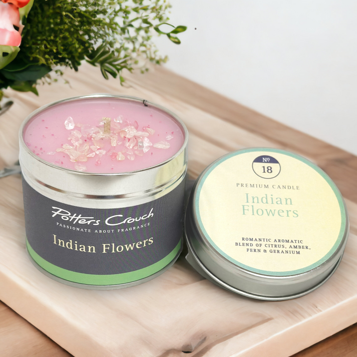 Indian Flowers Candle – Potters Crouch Candles