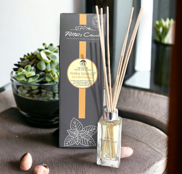 Tonka Bean & Sandalwood Reed Diffuser – Potters Crouch Candles